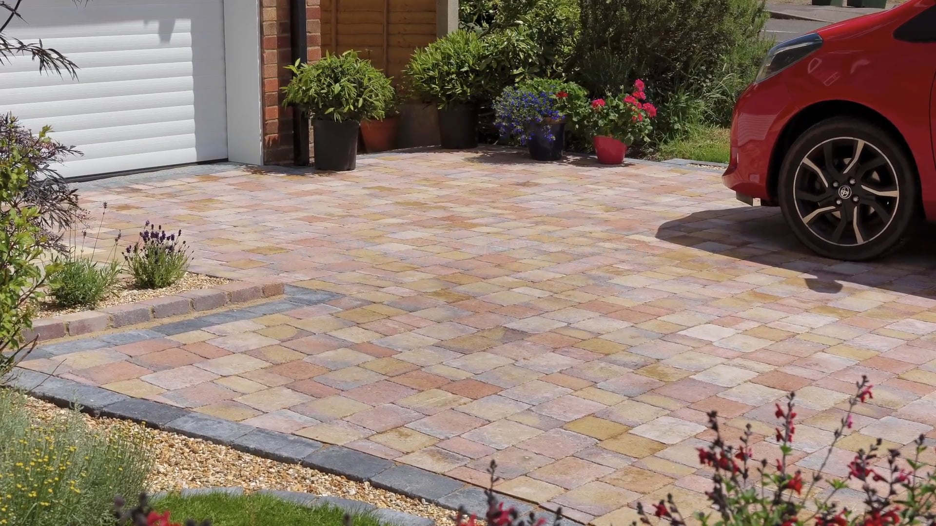 Pavestone Autumn Brown Pavesett Block Paving - (Driveway 2) on Vimeo