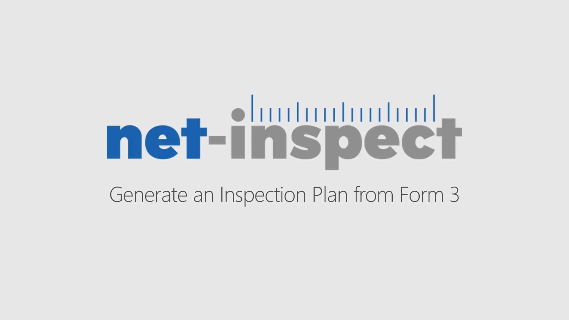 Generating an Inspection Plan from Form 3 on Vimeo