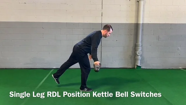 Single Leg RDL Position Kettle Bell Switches on Vimeo
