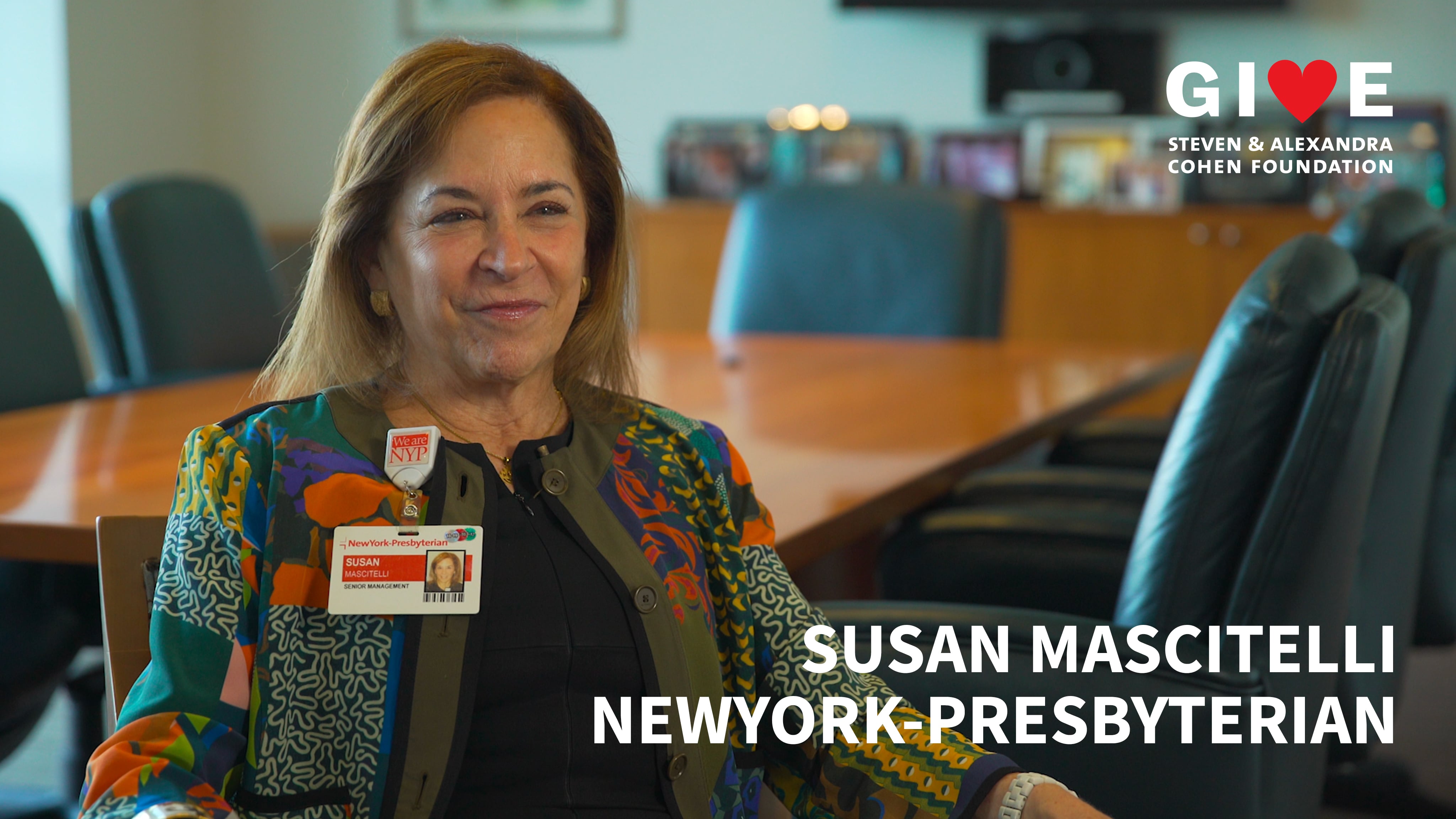 Susan Mascitelli, NewYork-Presbyterian | Grantee Story on Vimeo