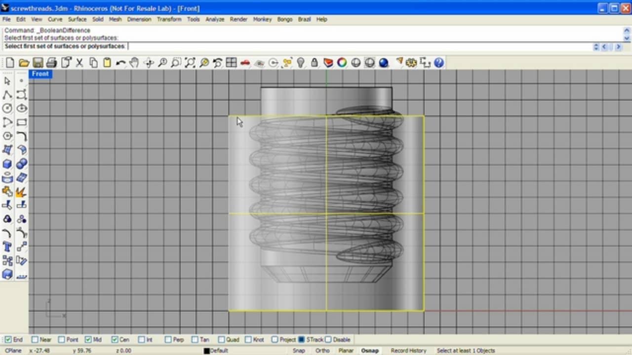 Modeling screw threads (2 of 2) on Vimeo