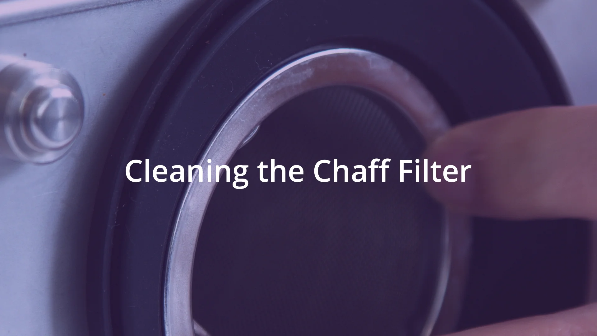 Aillio - Cleaning the Chaff Filter on Vimeo
