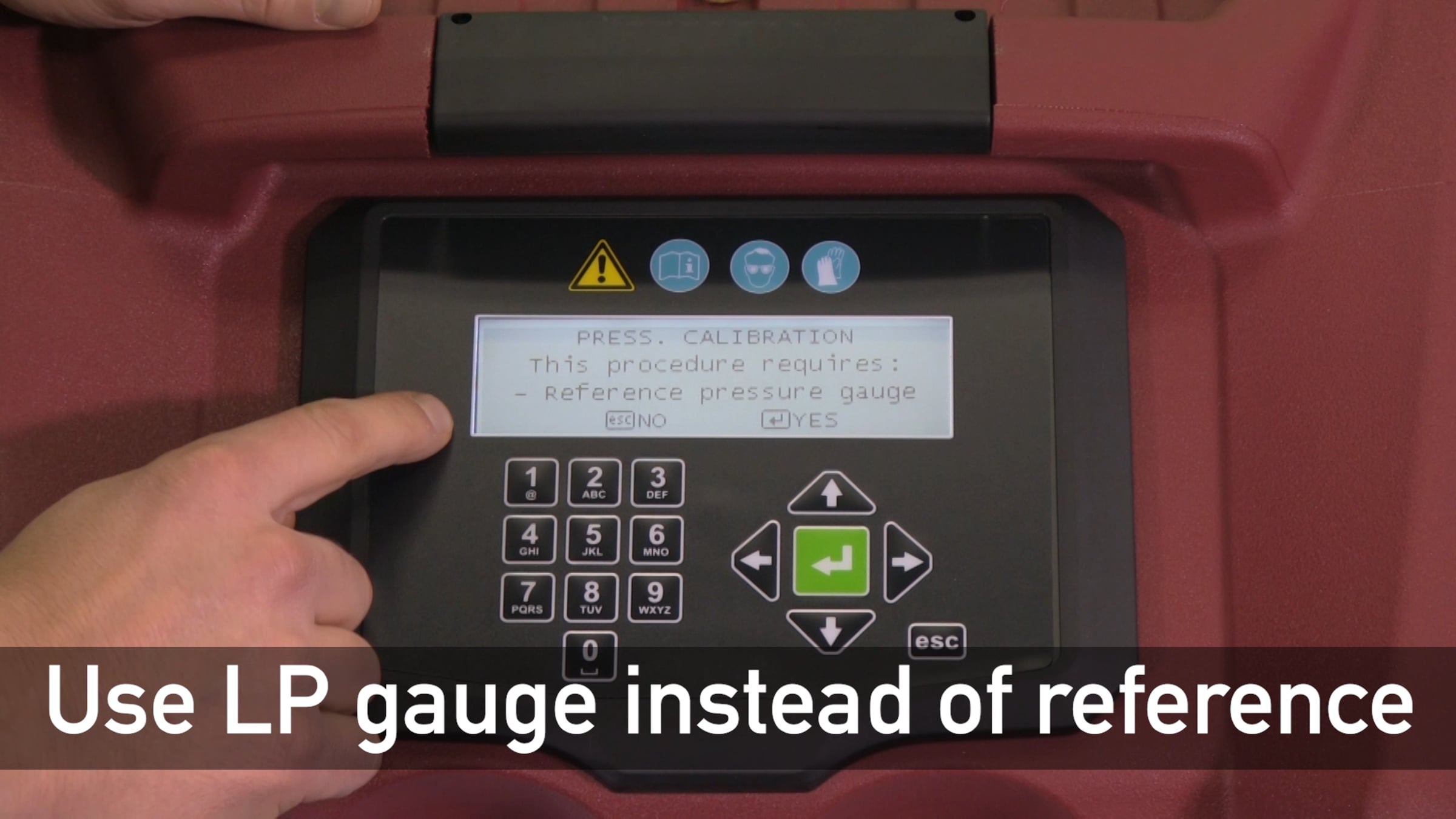 Matco AC438 Pressure Calibration