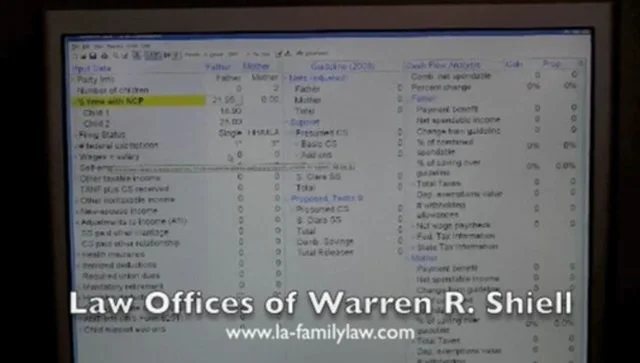 Divorce Lawyer in Los Angeles demonstrates Dissomaster child support ...