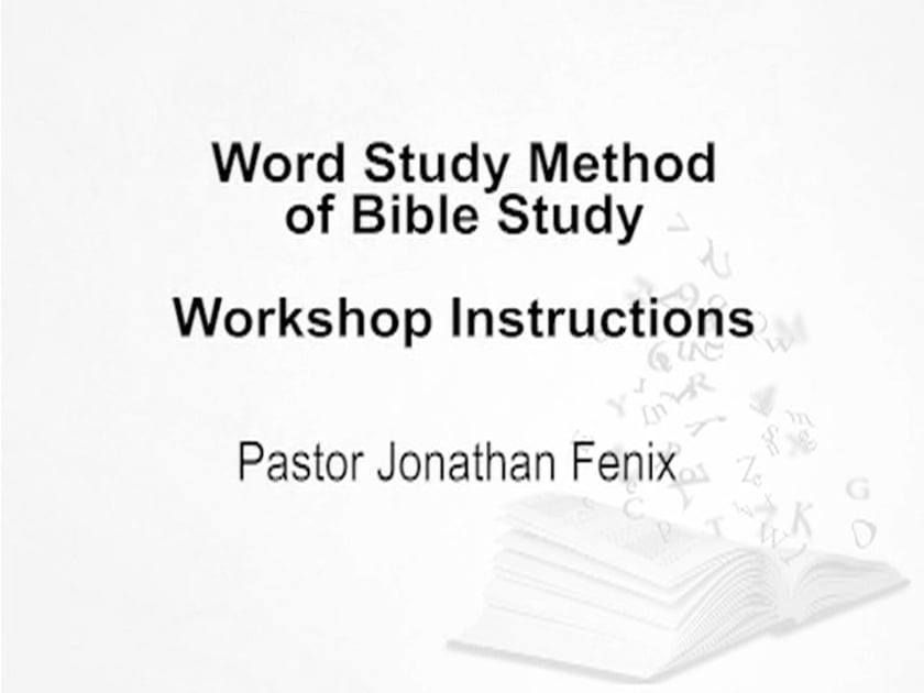 Bible Study Methods 2 – GLC