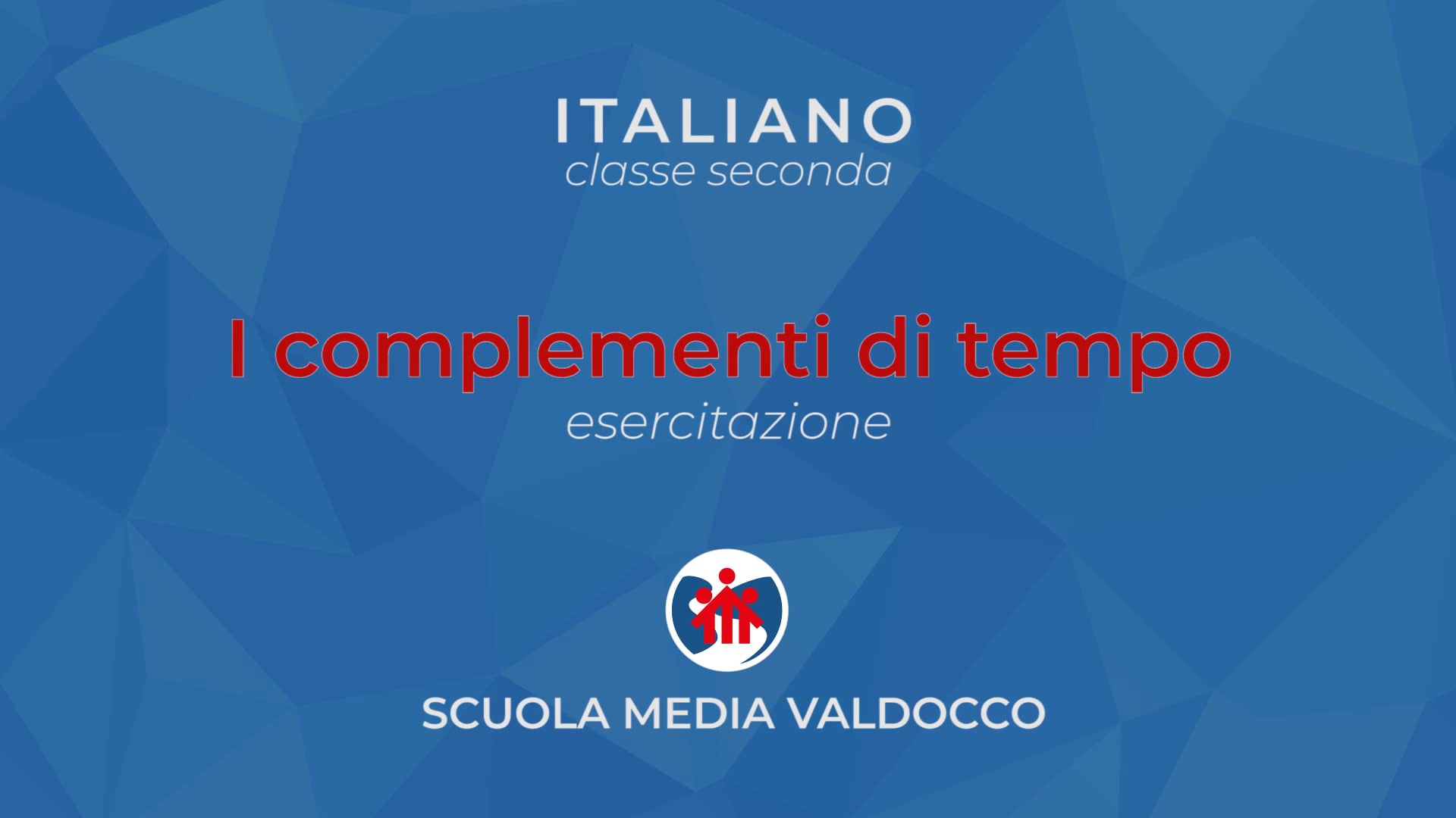 ESERCITAZIONE ita, classe seconda - I complementi di tempo on Vimeo
