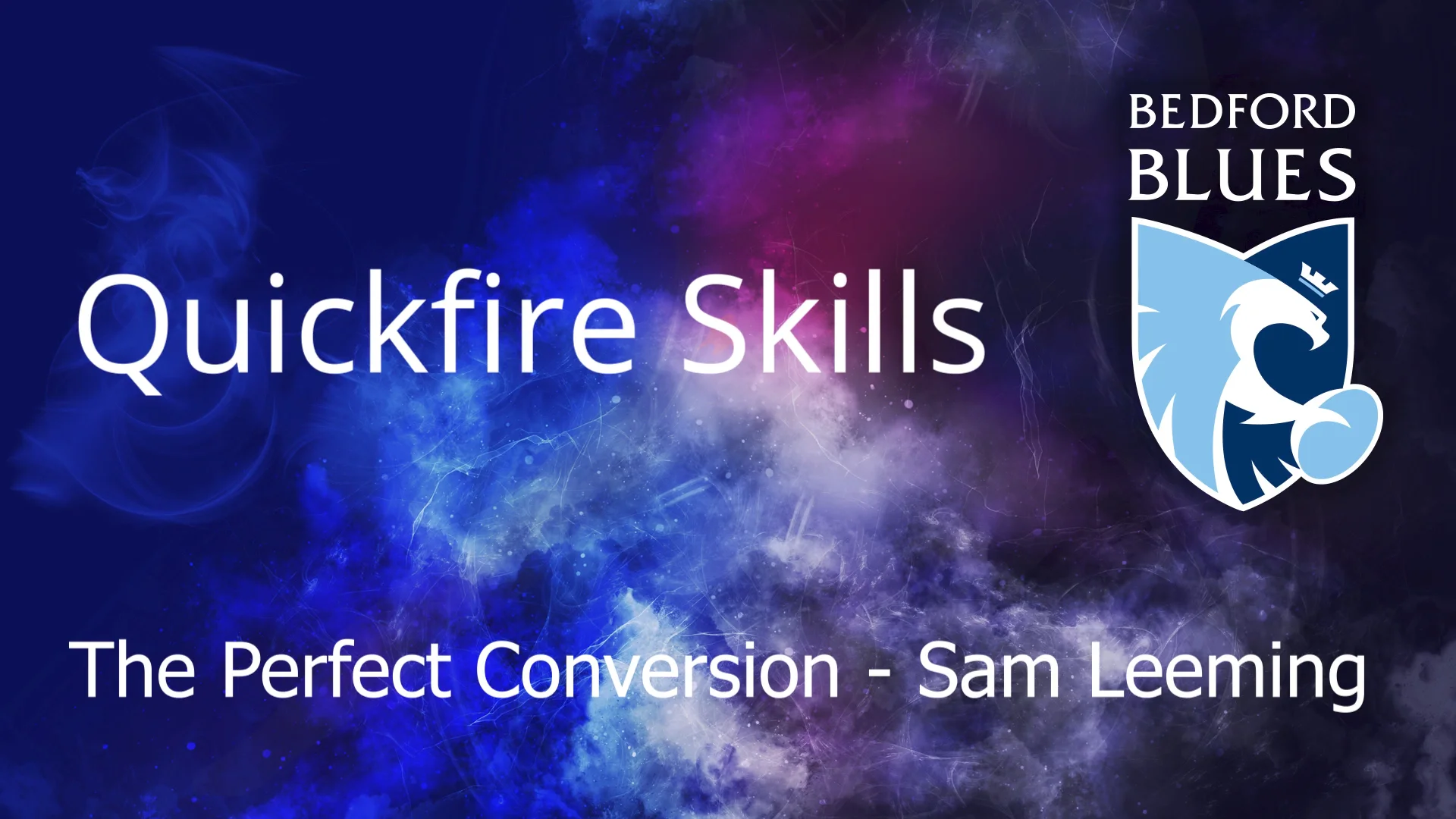 Community Quickfire Skills - The Perfect Conversion with Sam Leeming on ...