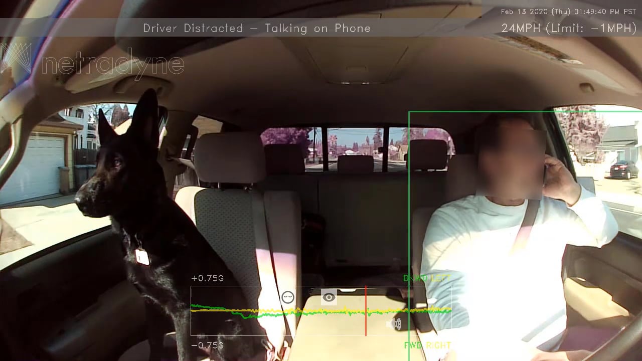 Netradyne Driveri Distracted Driving on Vimeo