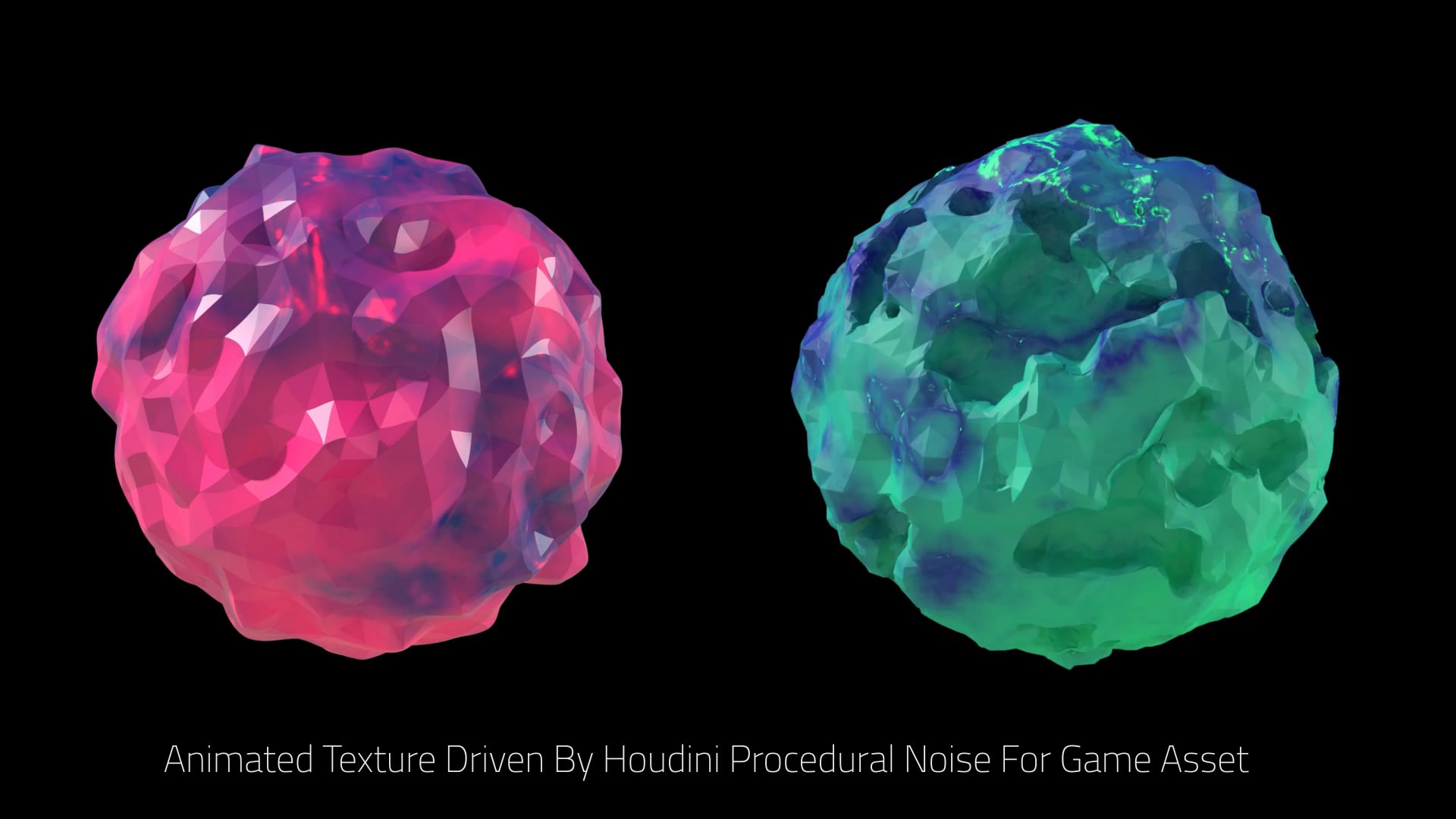 Animated Texture Driven By Houdini Procedural Noise For Game Asset on Vimeo