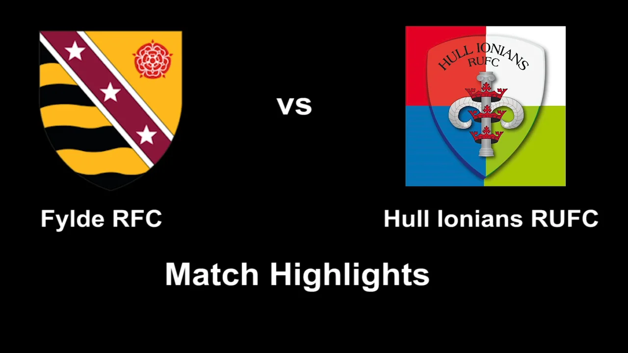 Fylde Rugby Club v Hull Ionians RUFC Highlights on Vimeo