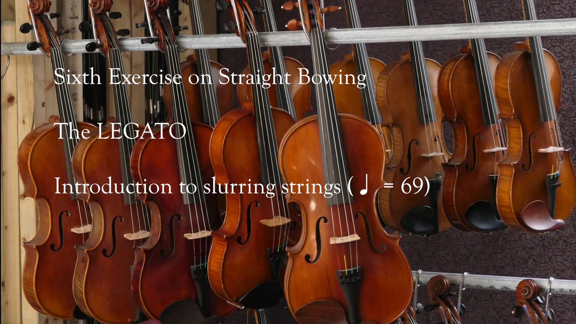 Violin Chapter 1 Exercise 6: The Legato (♩=69) on Vimeo