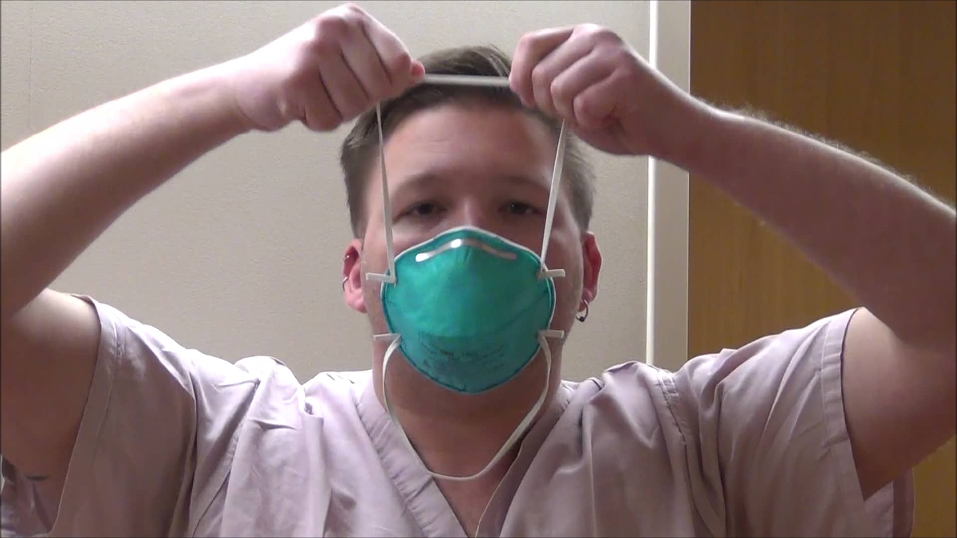 N95 mask: Doffing Procedure on Vimeo