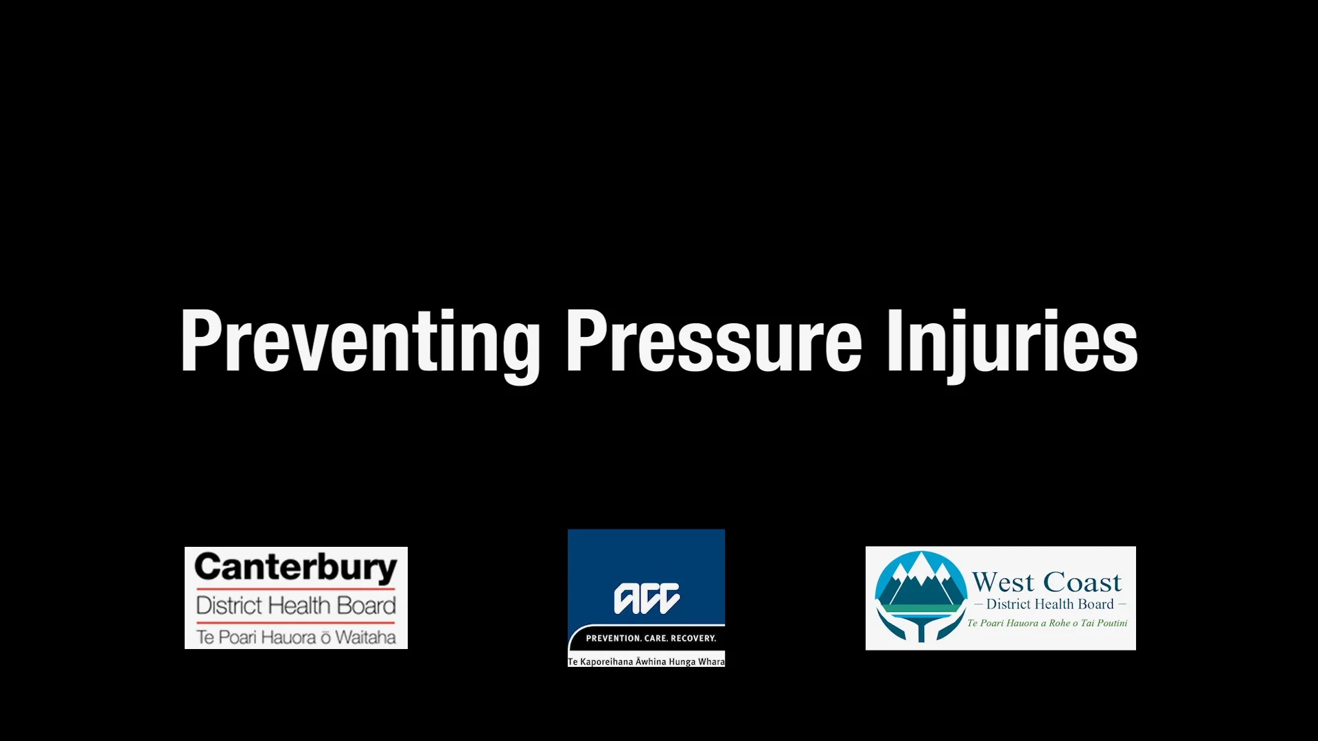 Preventing pressure injuries - positioning video