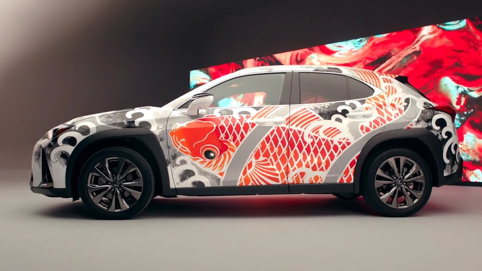 Lexus Unveils the World’s First Tattooed Car - Lexus Media Site