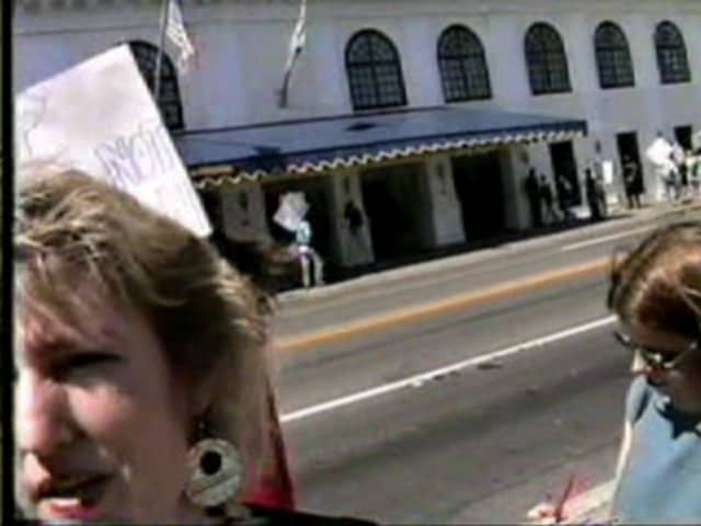 Leisa Goodman yells at me at Scientology protest on Vimeo