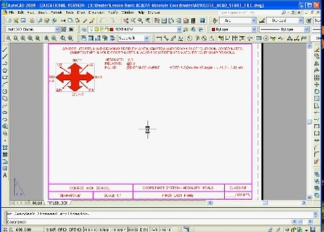 How to draw Absolute Coordinates in ACAD on Vimeo