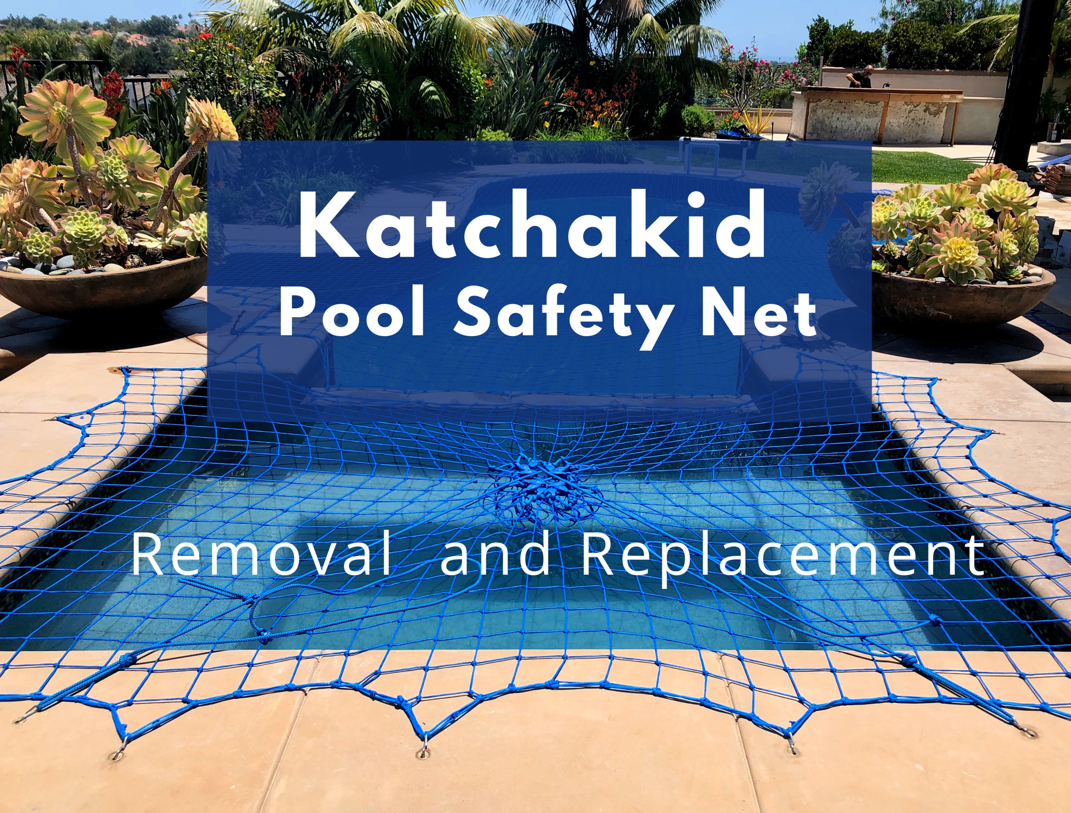 Katchakid Pool Safety Net - Removal and Replacement on Vimeo