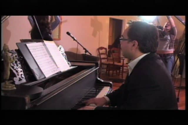 Lilah Gosman and Milos Repicky performed in the Penthouse of the Roger ...