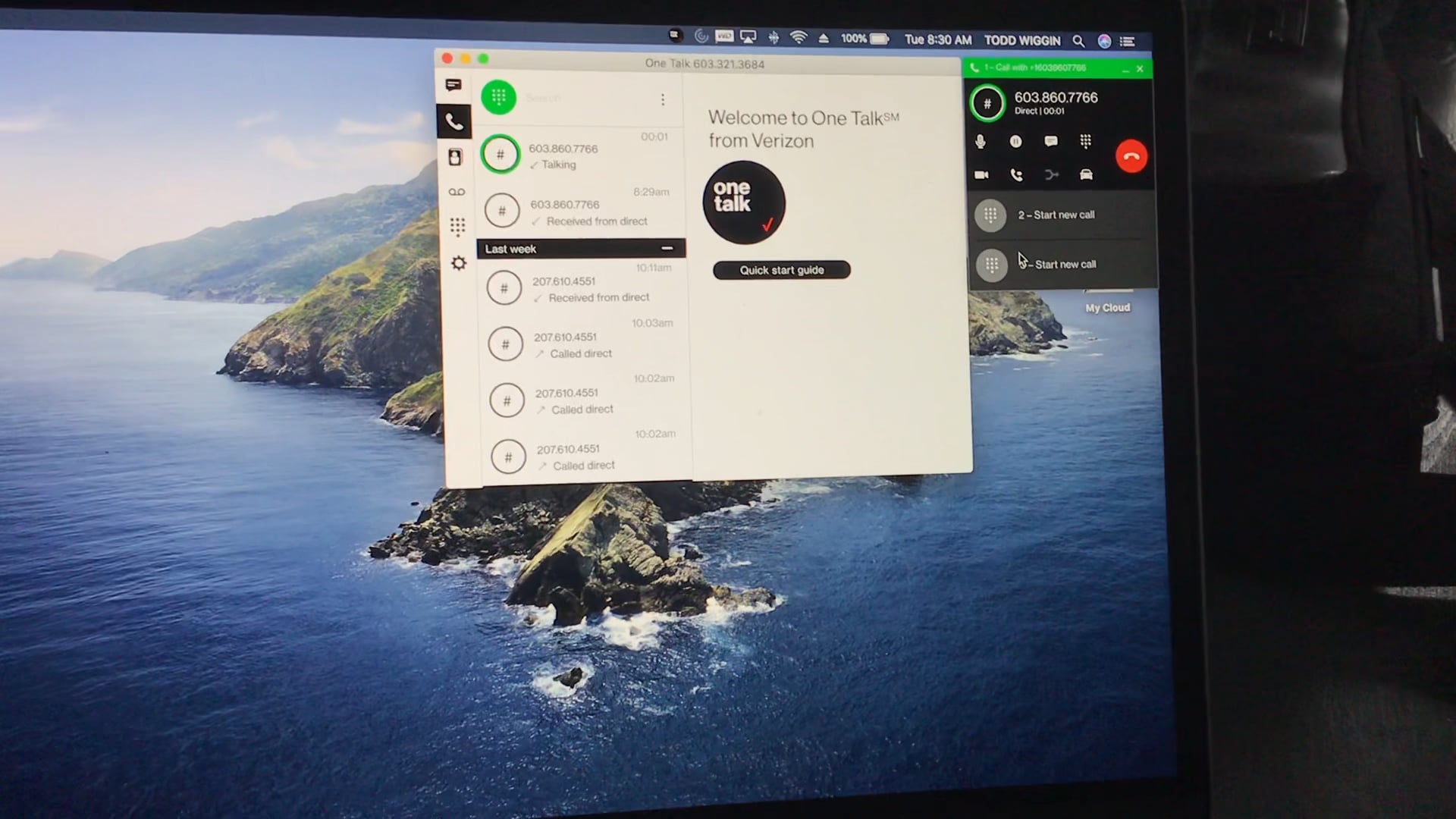 One Talk Desktop Call on Vimeo
