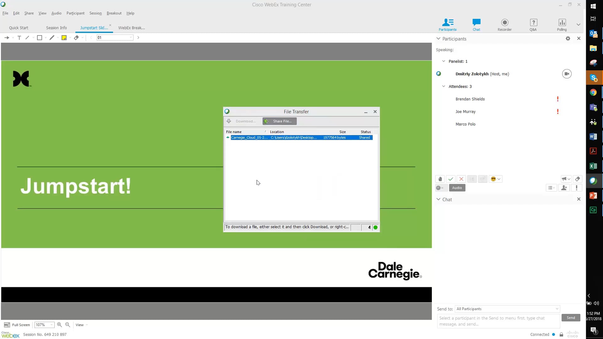 How to Transfer Files Providing a Participant Manual (WebEx Training ...