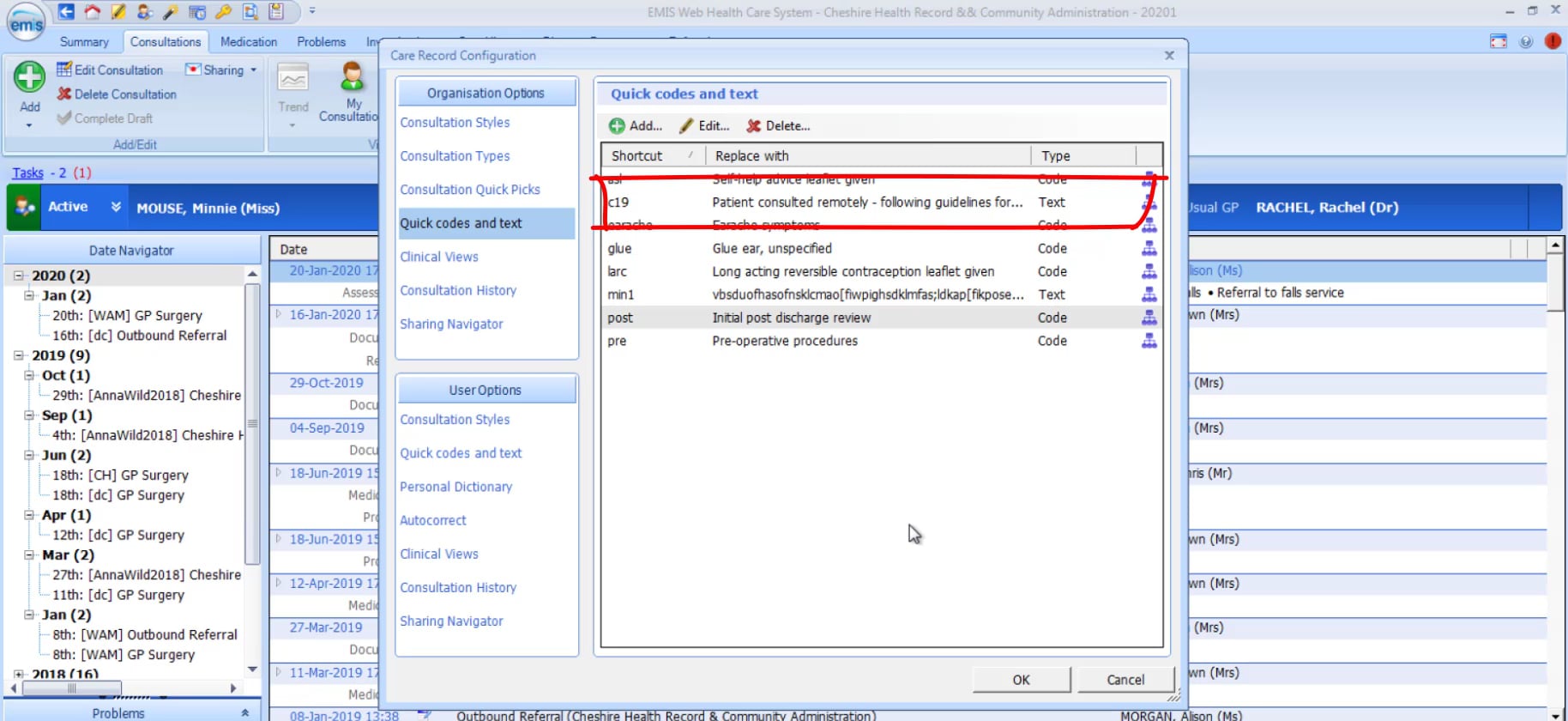 Using EMIS Web Quick Text (1m37s) on Vimeo