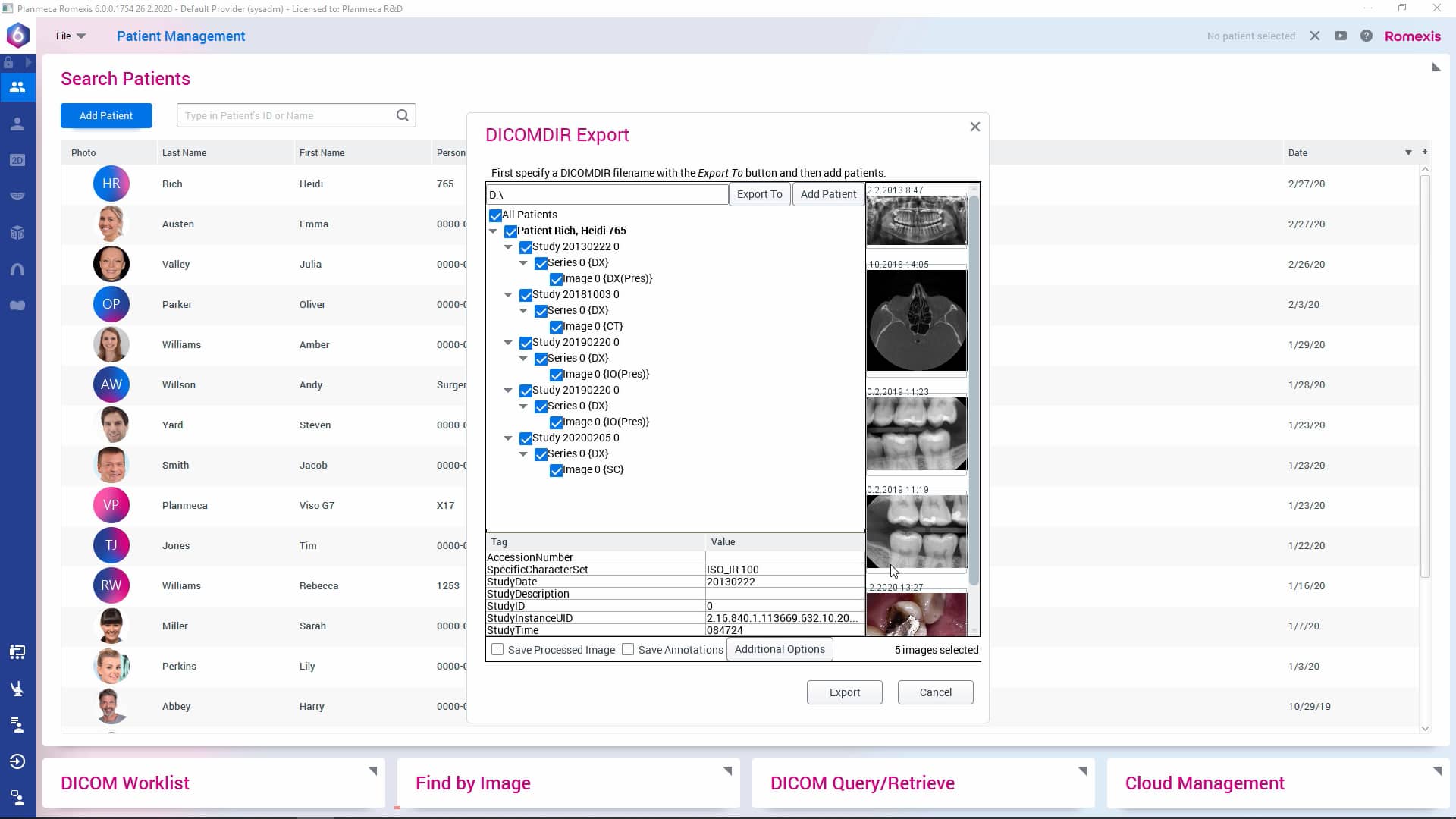 How to - Export CBCT image with Viewer from Planmeca Romexis on Vimeo