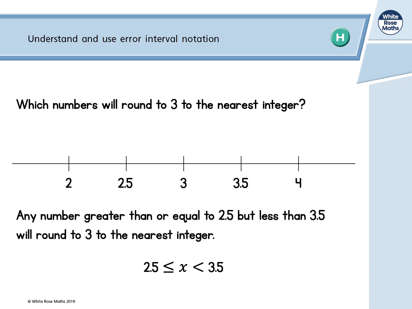 Step 4 - Understand and use error interval notation (H) on Vimeo