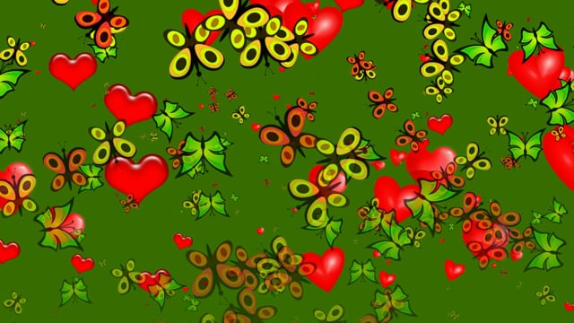 Chroma-Key Mariposas Corazones - Video gratis en Pixabay