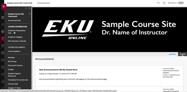 Blackboard Tutorials for Students: EKU Online on Vimeo