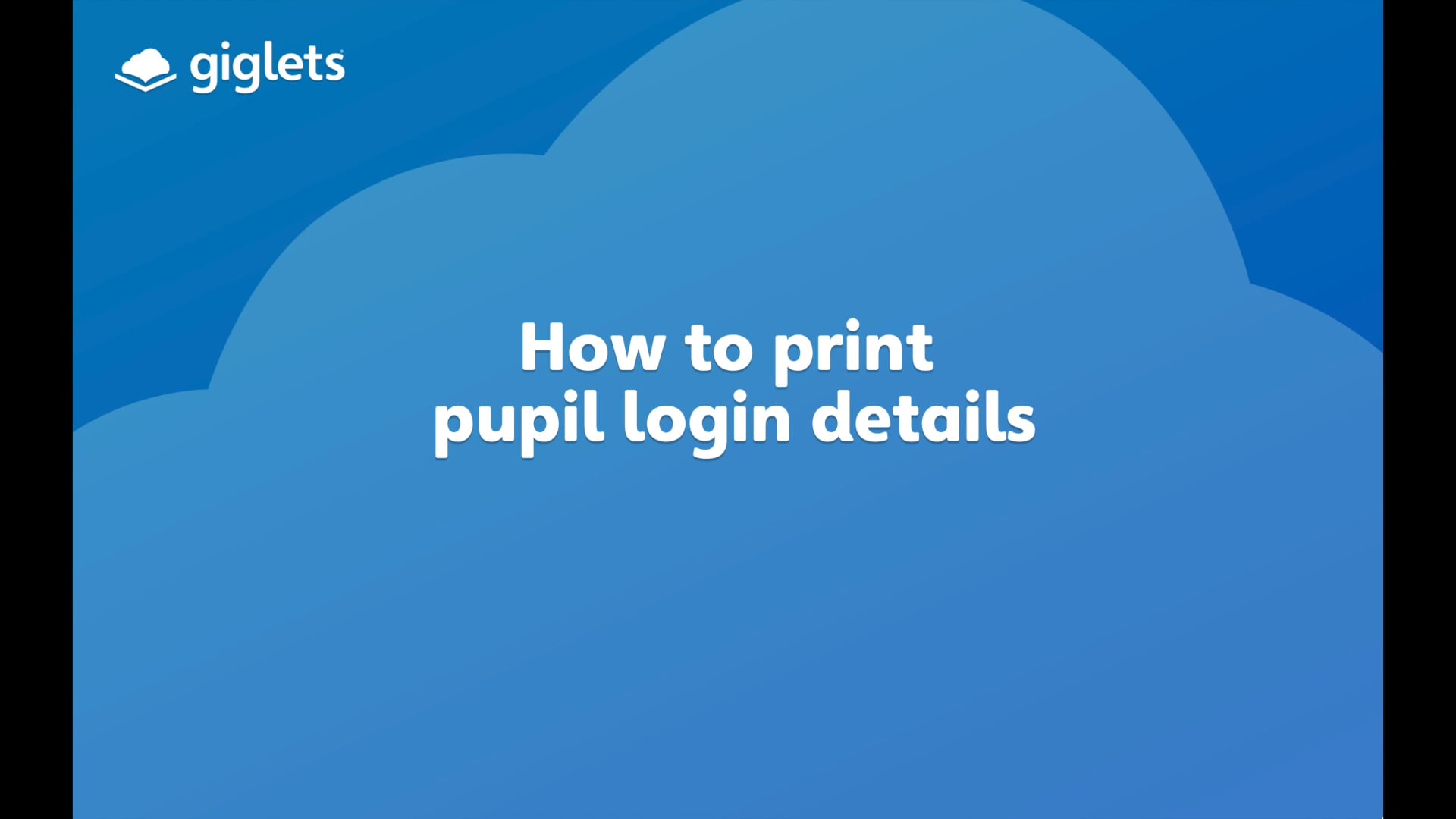 How to print pupil login details on Vimeo