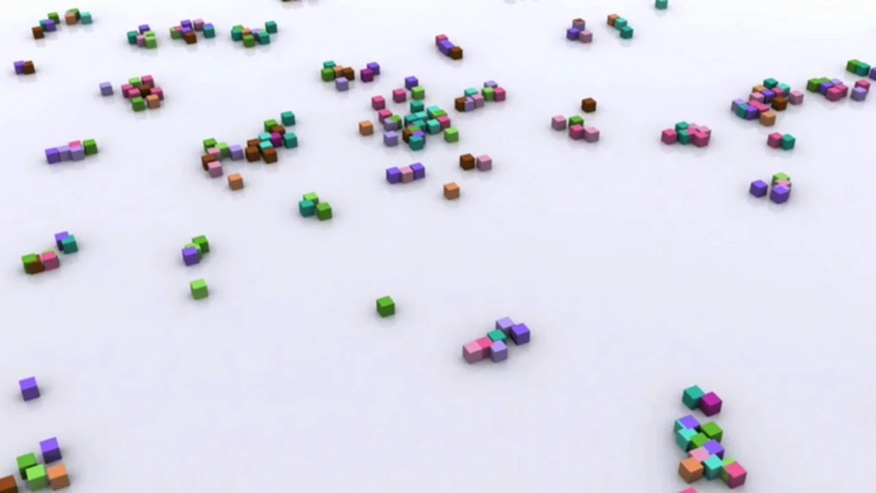 Flocking in NetLogo exported to 3D Max on Vimeo
