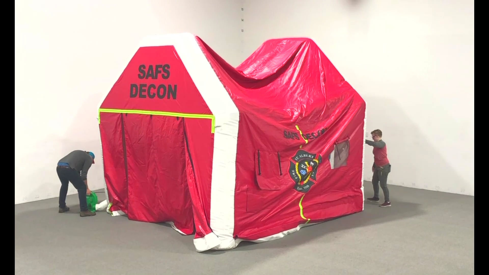 Setting Up an Inflatable Rehab Tent on Vimeo