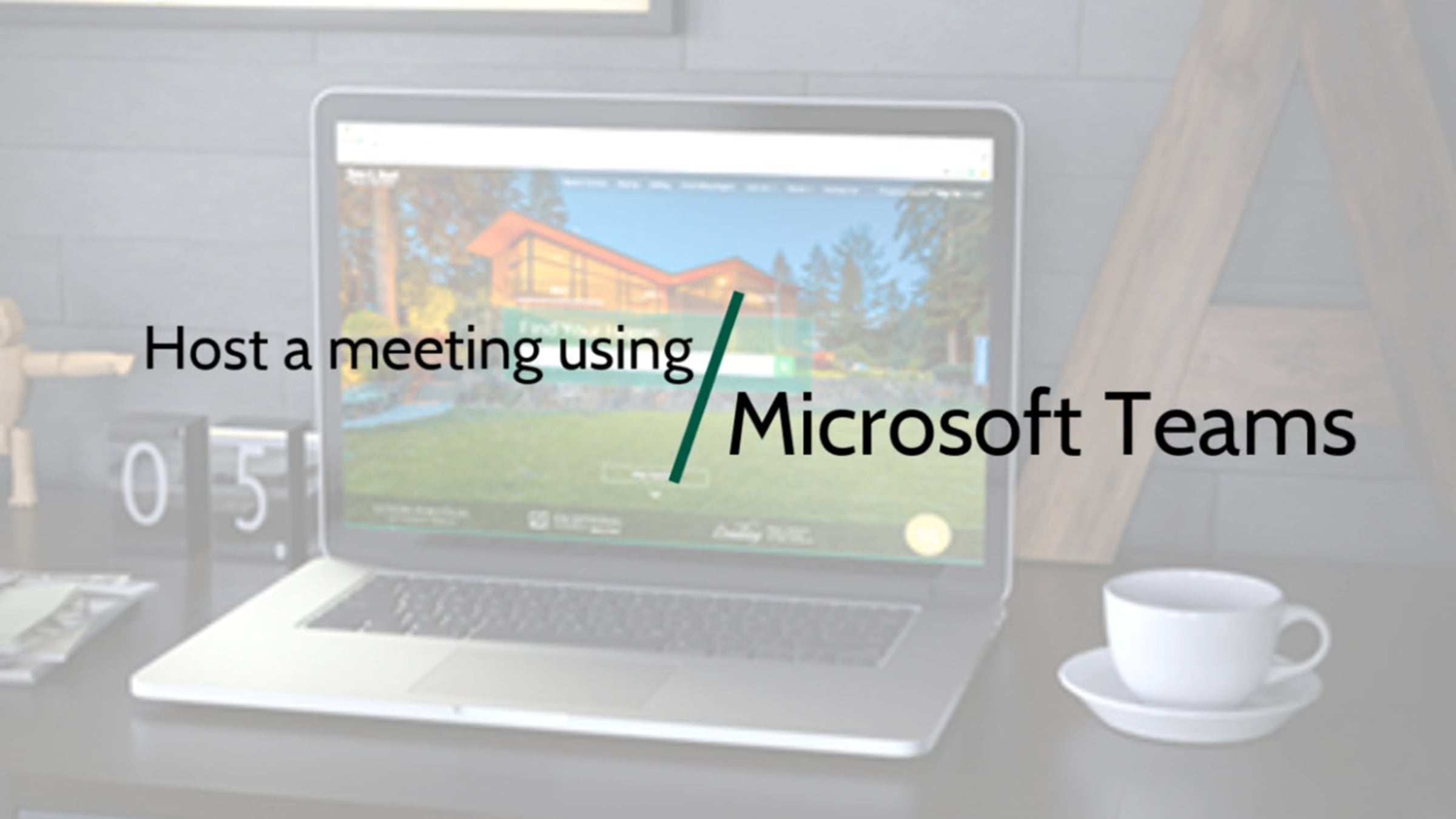 How to host a meeting using Microsoft Teams