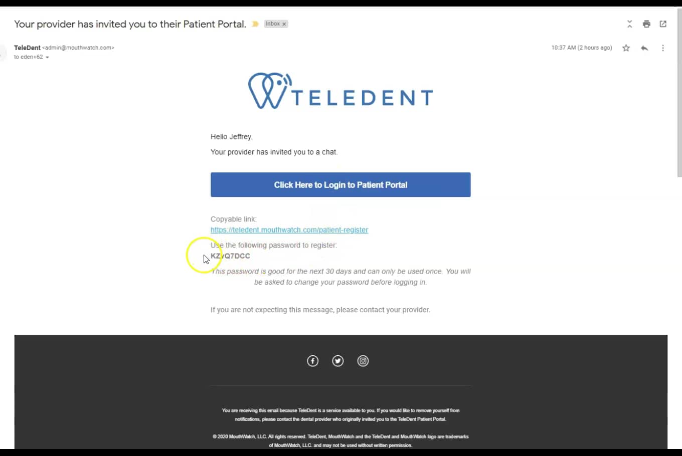 Patient Instructions for TeleDent on Vimeo