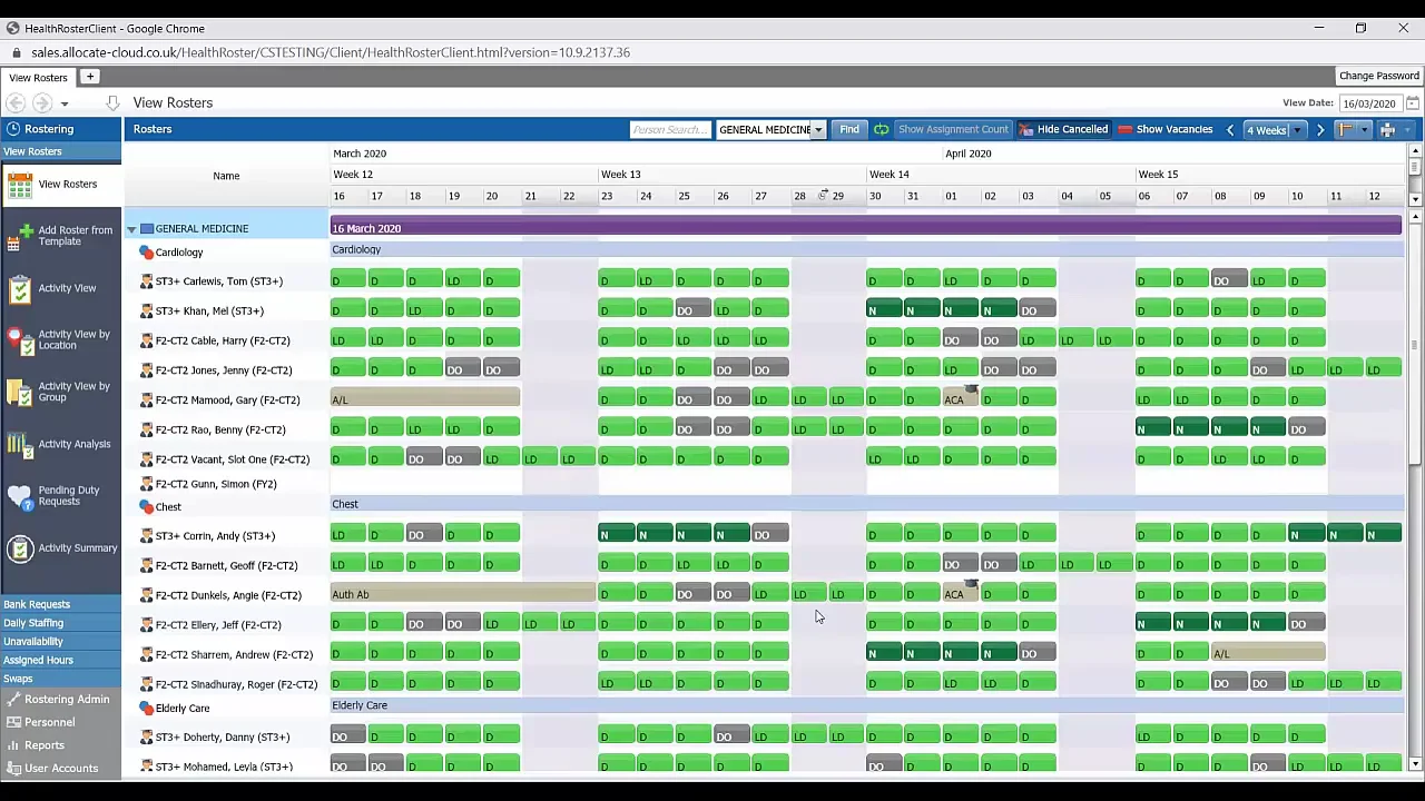 Allocate Roster Clinic webinar - MedicOnDuty