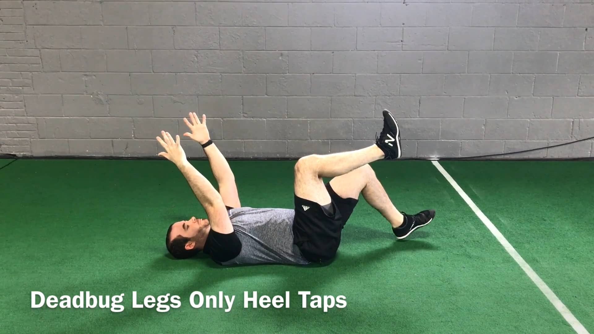 Deadbug Legs Only Heel Tap on Vimeo