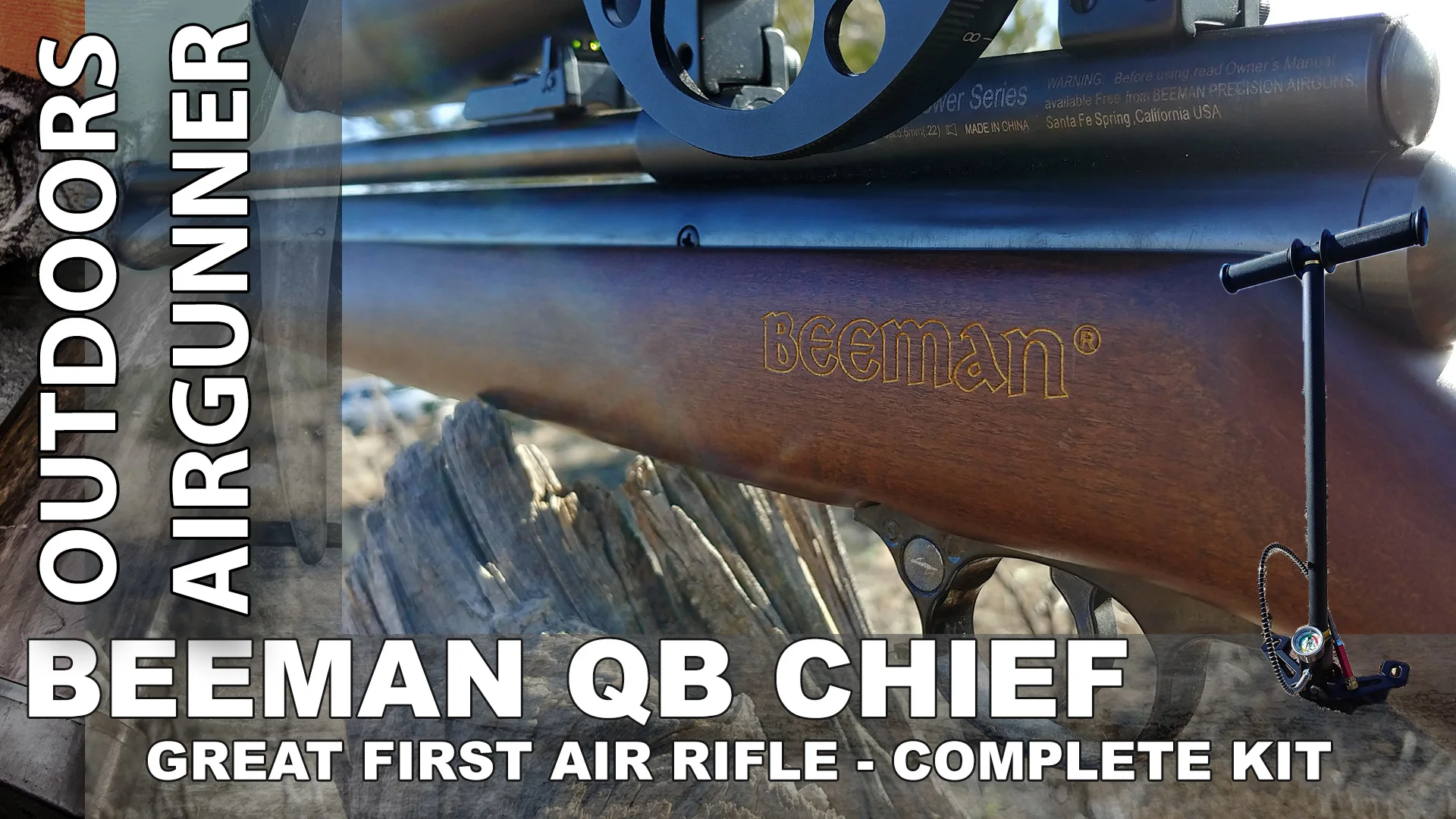 GREAT FIRST PCP AIRGUN the Beeman QB Chief in .22 cal – COMPLETE KIT ...