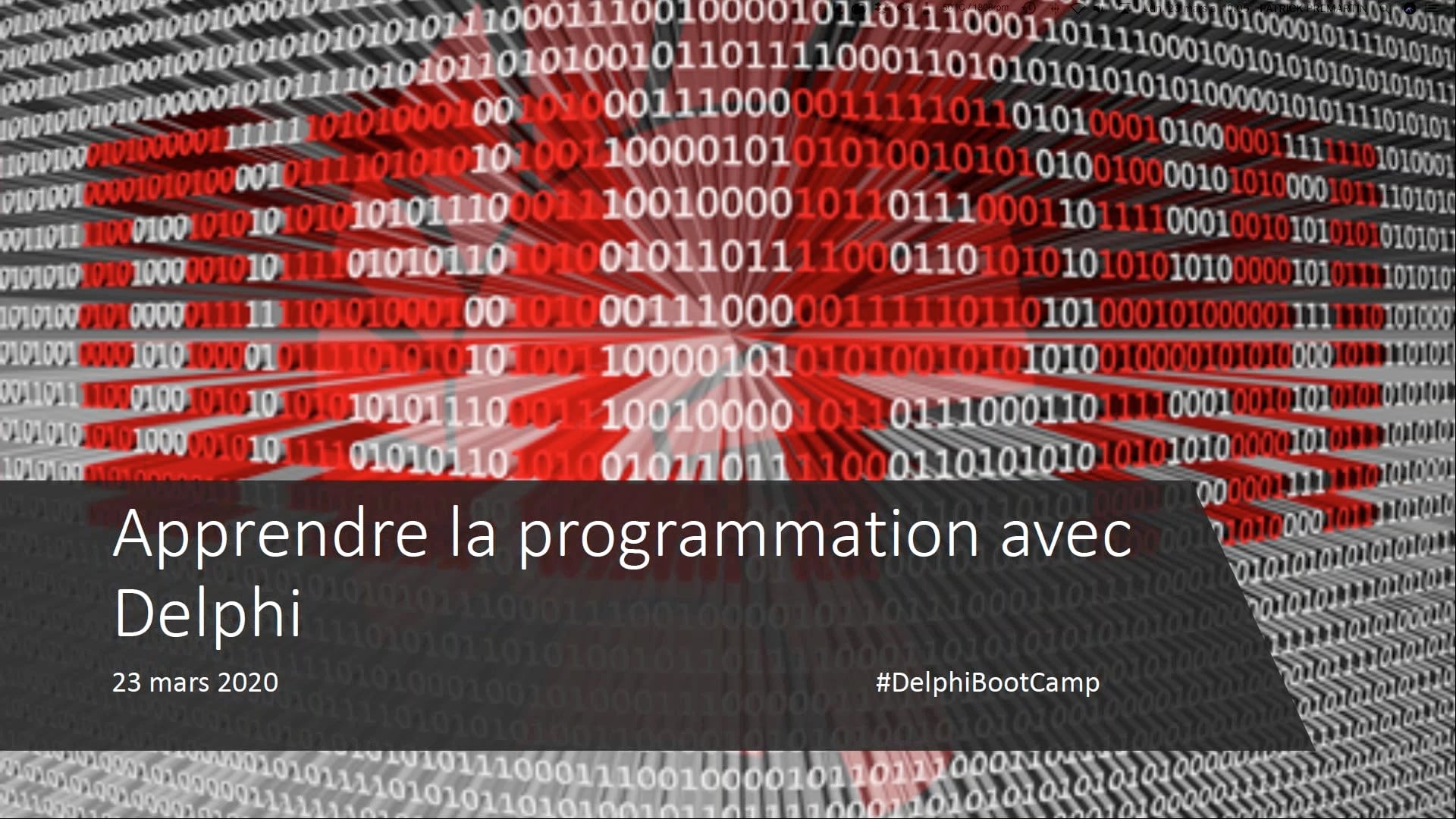 Apprendre la programmation avec Delphi (bootcamp - jour 01) on Vimeo