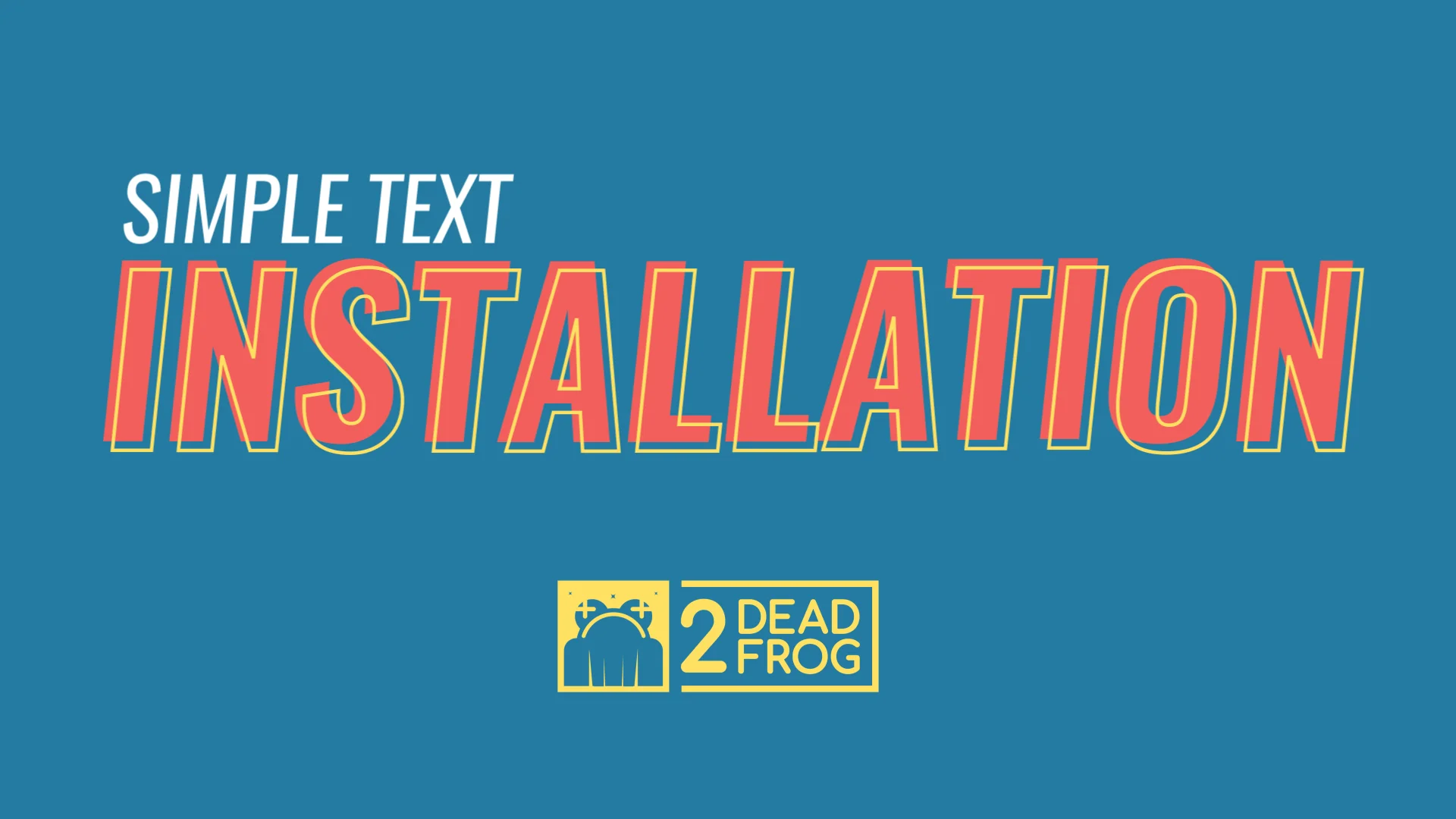 Simple Text - Installation on Vimeo