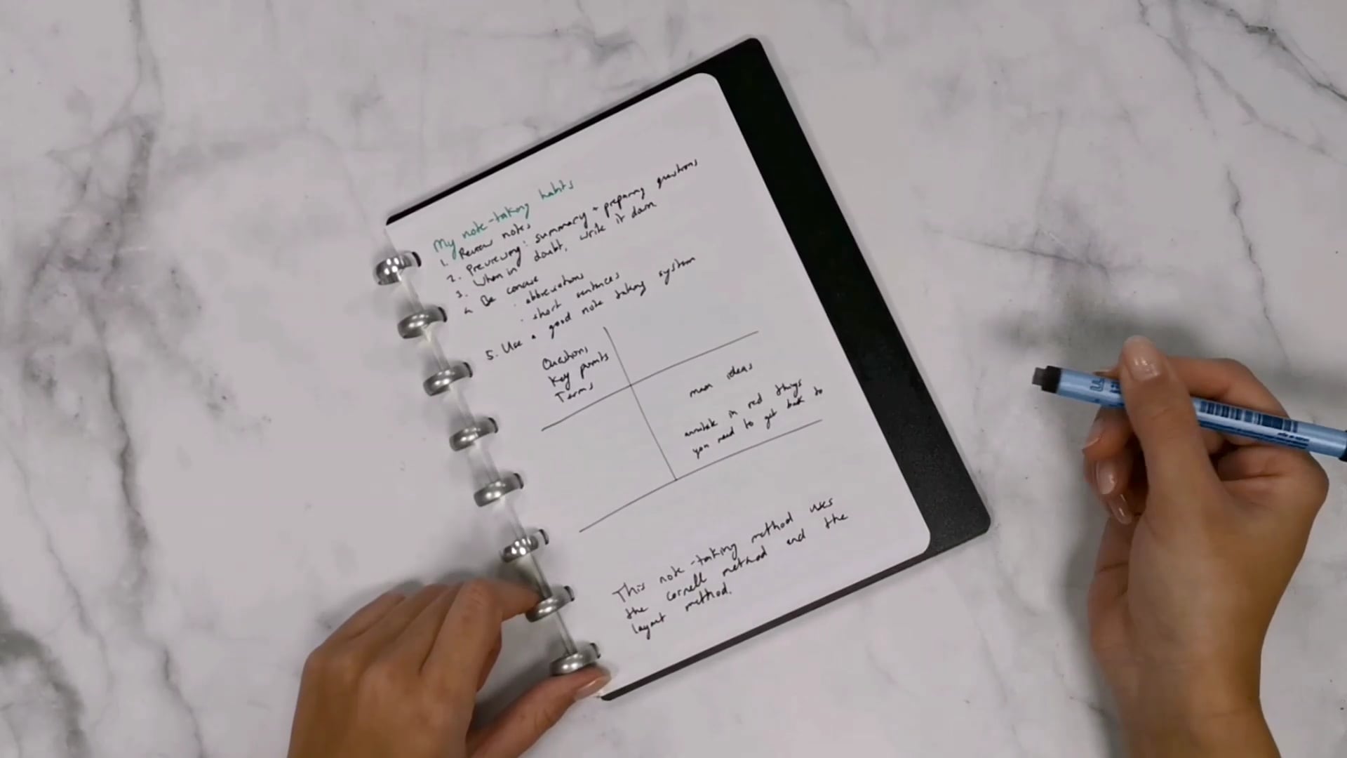 Erasing your A5 reusable whiteboard notebook Asoki Planner on Vimeo
