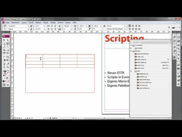 InDesign CS3 - Neues beim Scripting on Vimeo