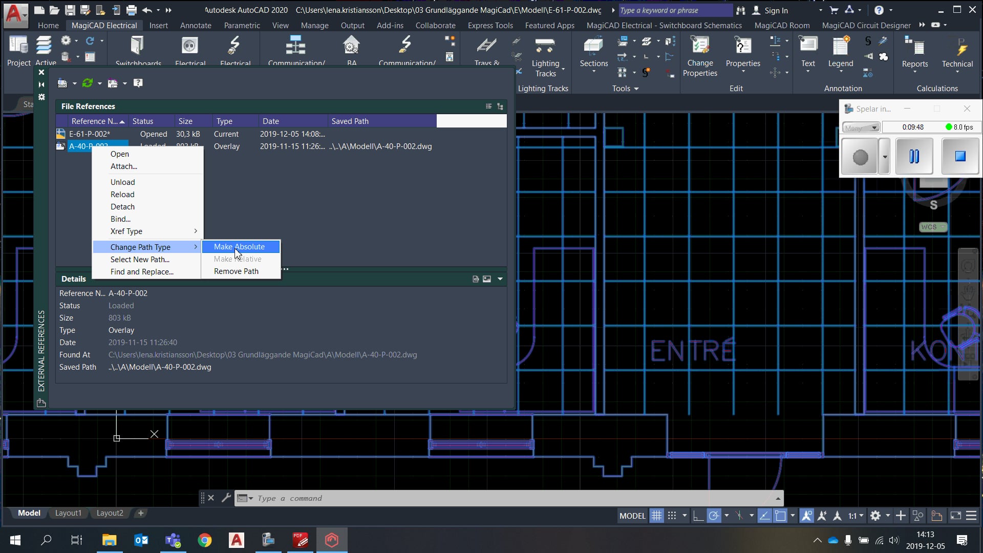 Projektering med CAD- Elprojektering-MagiCad-Kanalisation - Film 34 on ...