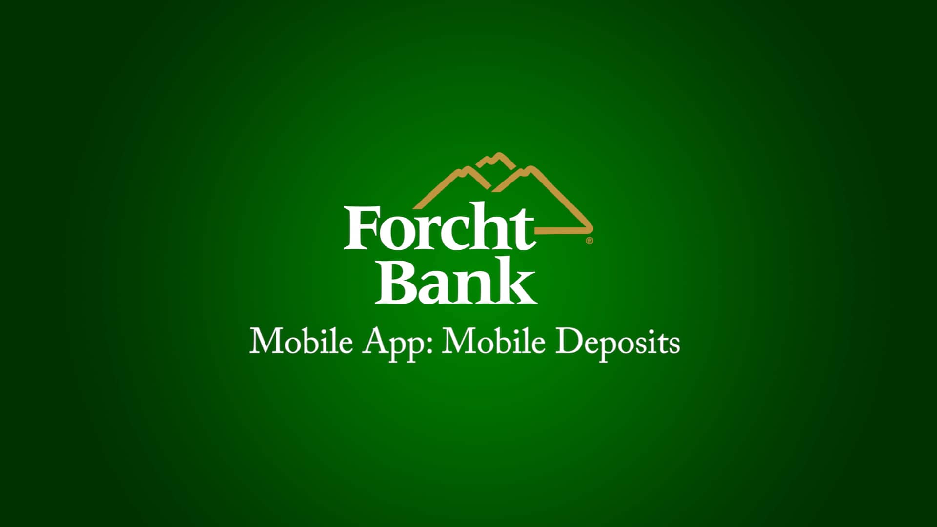 Forcht Bank App - Mobile Deposits on Vimeo