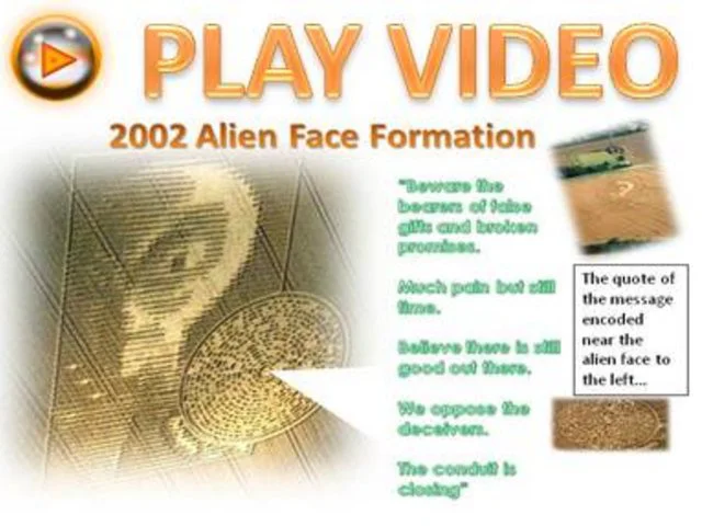 2002 Crop Circle Alien Face Formation | 27 Years Later NASA Got Their ...