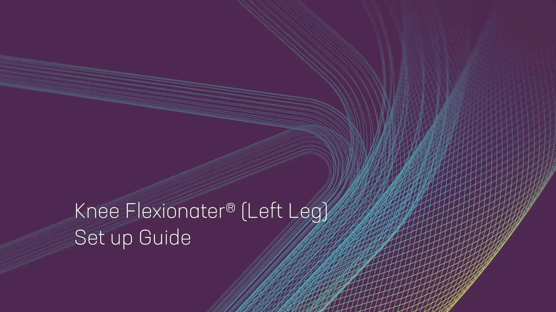 Knee Flexionater Left Leg on Vimeo