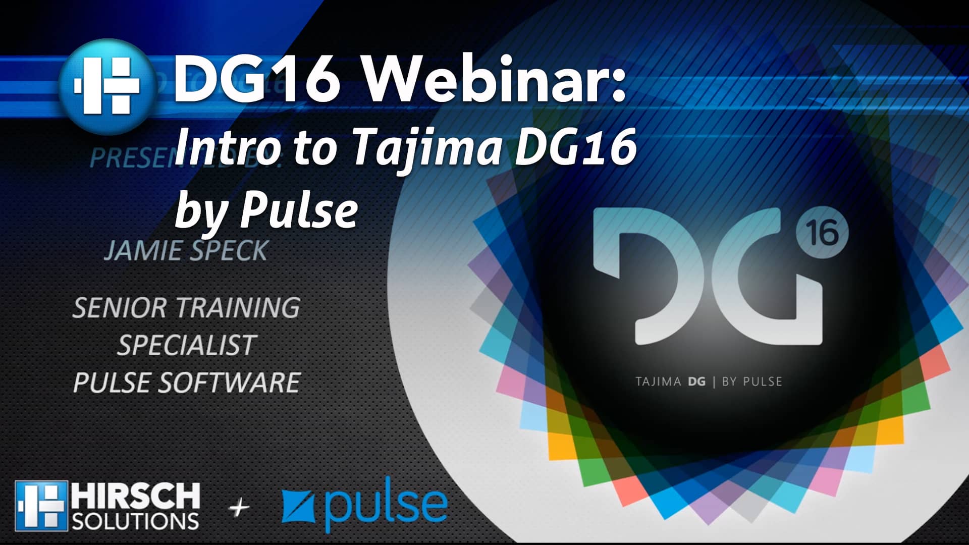 Pulse Webinar: Introduction to Tajima DG16 on Vimeo