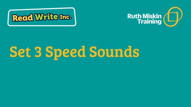 Set 3 Speed Sounds - Session 1 - ea on Vimeo