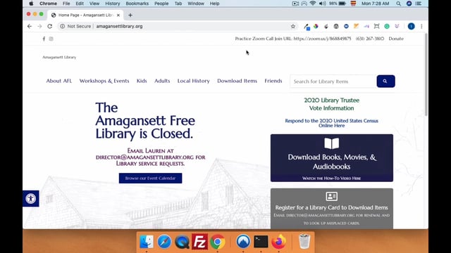 Zoom Practice with the Amagansett Free Library on Vimeo