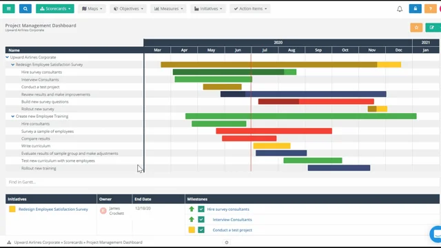 Project Management Software Dashboard