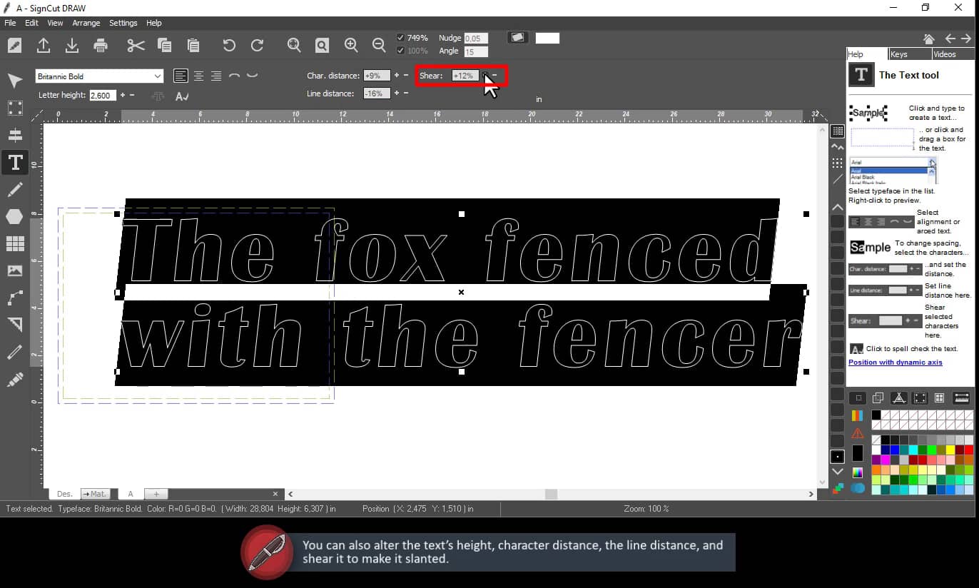 Text tool - SignCut Draw on Vimeo